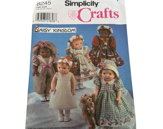 Simplicity Crafts Sewing Pattern 8245 Daisy Kingdom Doll Clothes ...