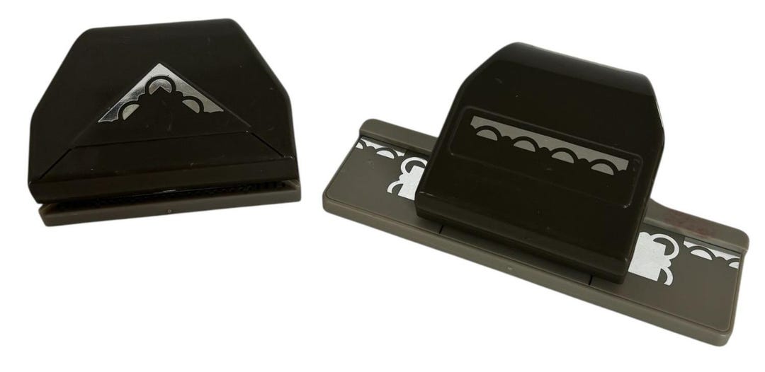 Stampin up Paper Punch Set Scalloped Trim Border Edge Corner Half ...