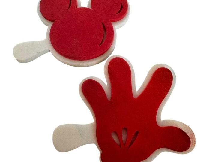 Mickey Mouse Hand and Head Ears Foam Stamps Craft Kids Project Cartoon ...