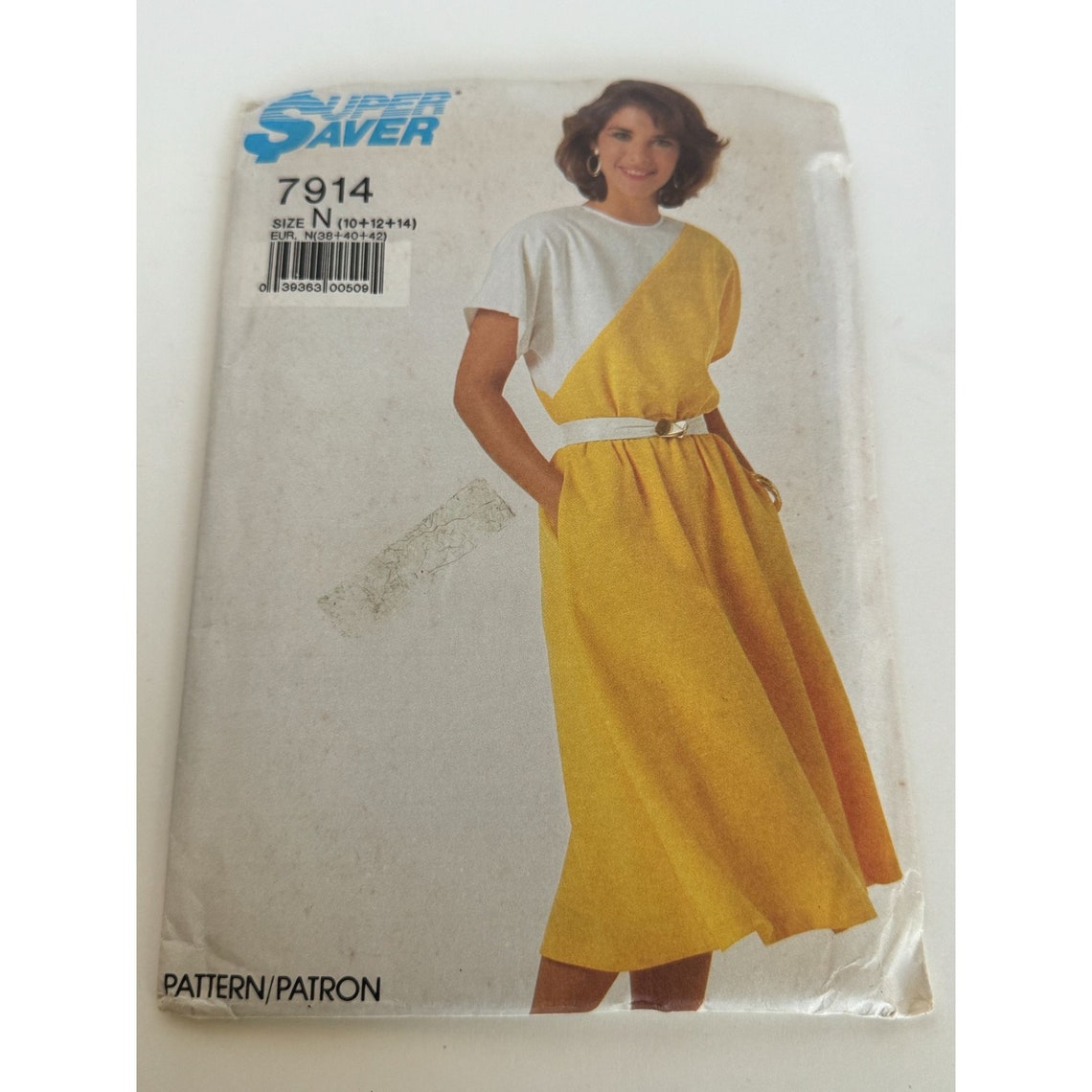 Simplicity 7914 Sewing Pattern Dress Kimono Sleeves Side Seam Pockets ...