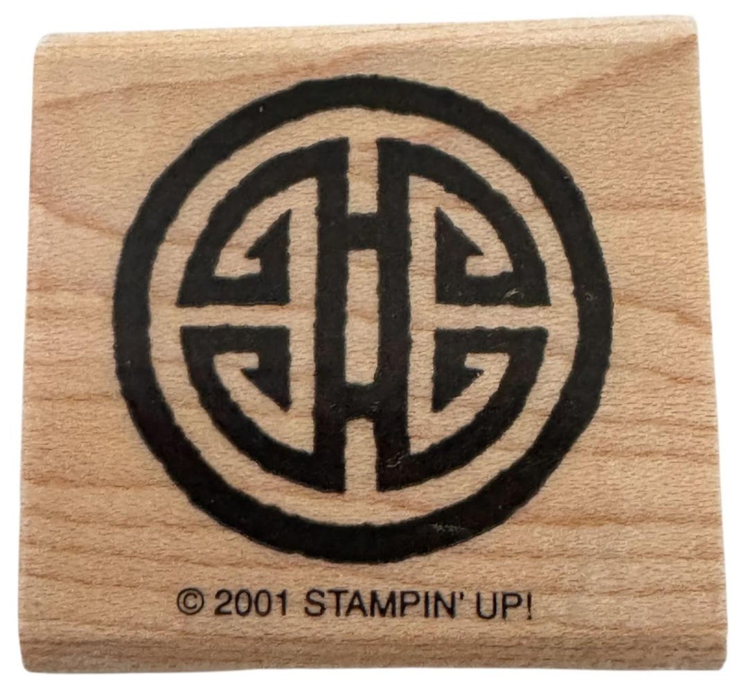 Stampin up Rubber Stamp Long Life Symbol Shou Good Fortune Longevity ...