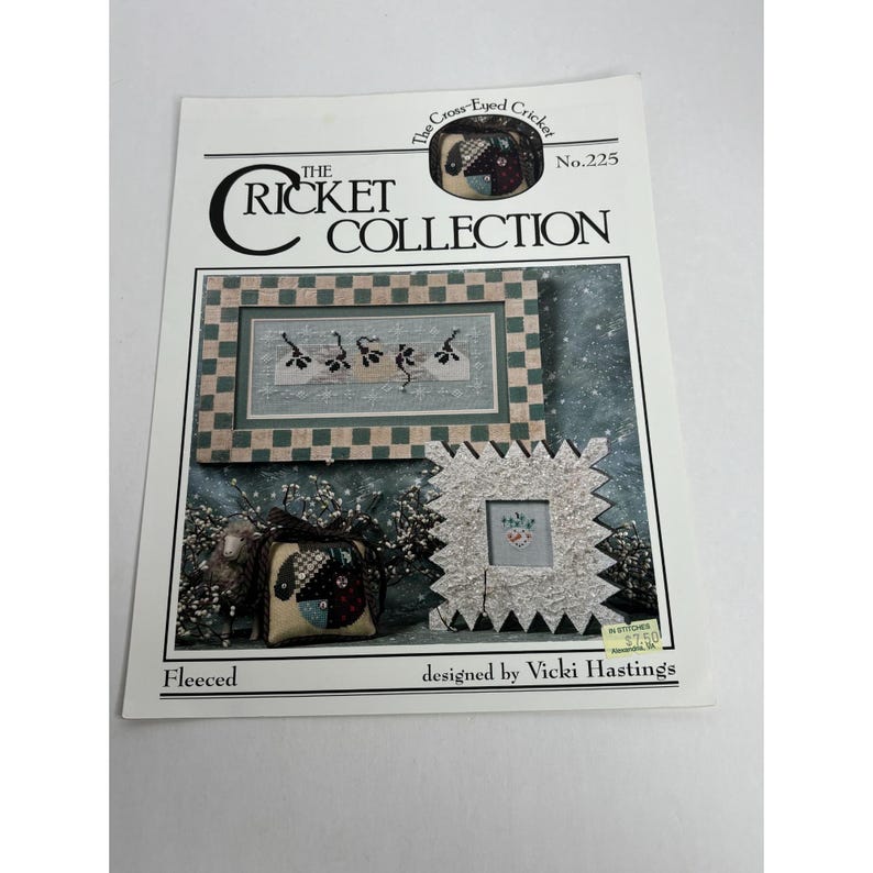 The Cricket Collection Cross Stitch Pattern Leaflet 225 Fleeced Mitten ...