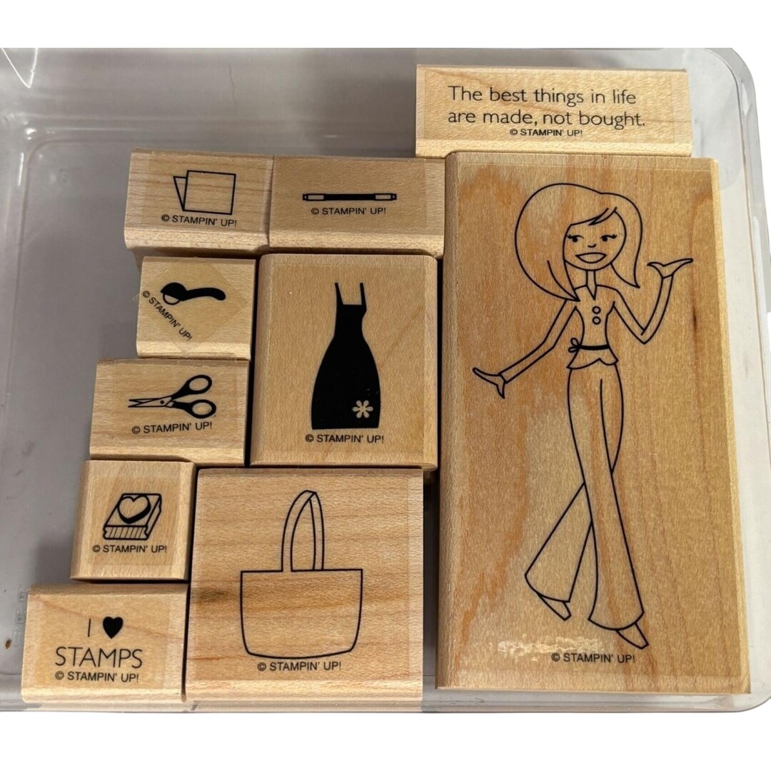 Stampin up Tote-ally Tess Rubber Stamp Crafter Stamping Hobby Tools ...