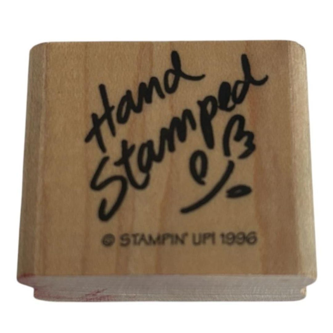 Stampin up Rubber Stamp Hand Stamped Words Wood Mount Card Making ...