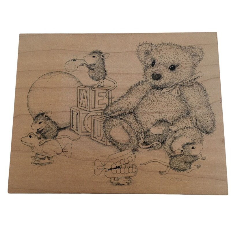 Mouse Rubber Stamp - Etsy