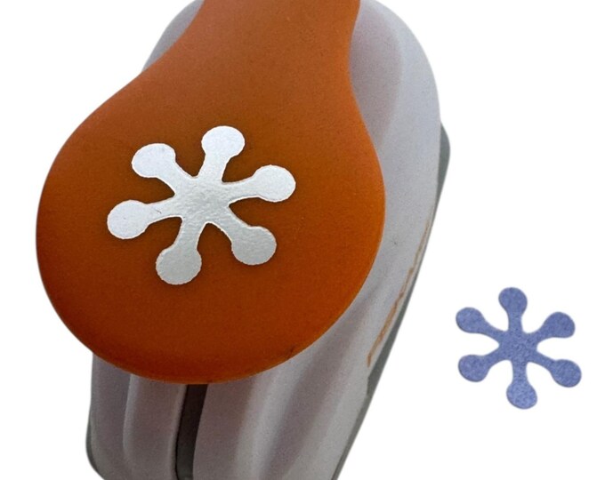 Fiskars Lever Paper Punch Small Heart Groovy Flower 5/8 Inch Crafting ...