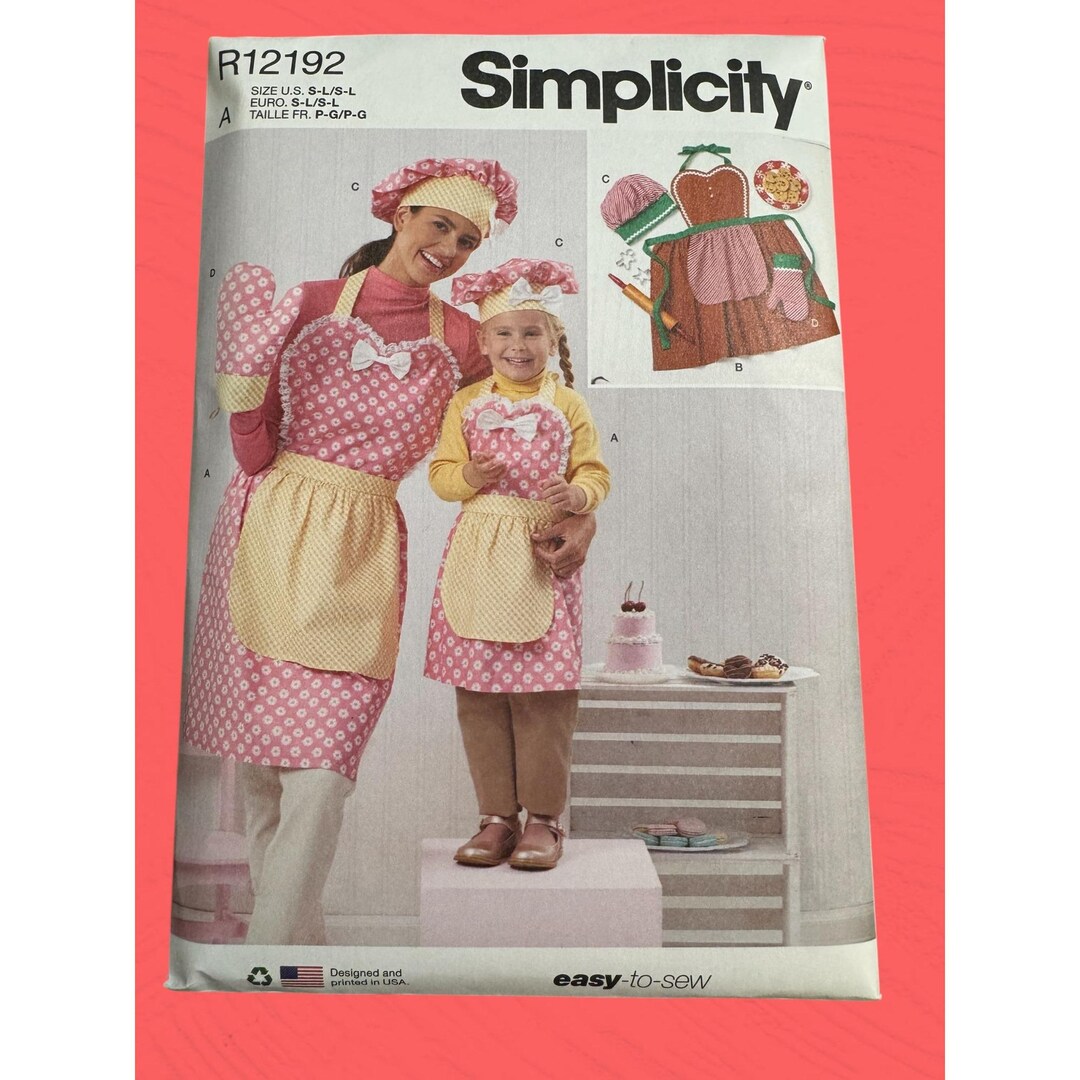 Simplicity Sewing Pattern R12192 Mother Daughter Matching Aprons ...