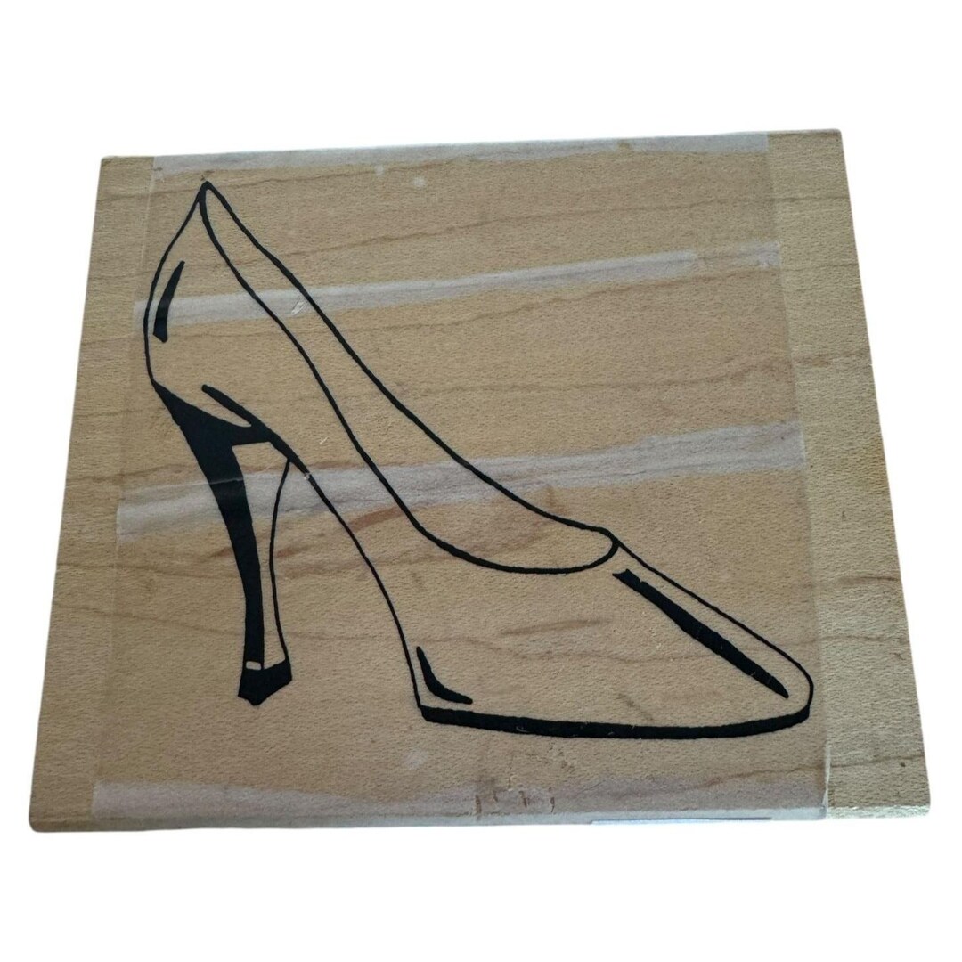 AIP Vips Rubber Stamp Large High Heel Shoe Womens Fashion Stiletto Card ...