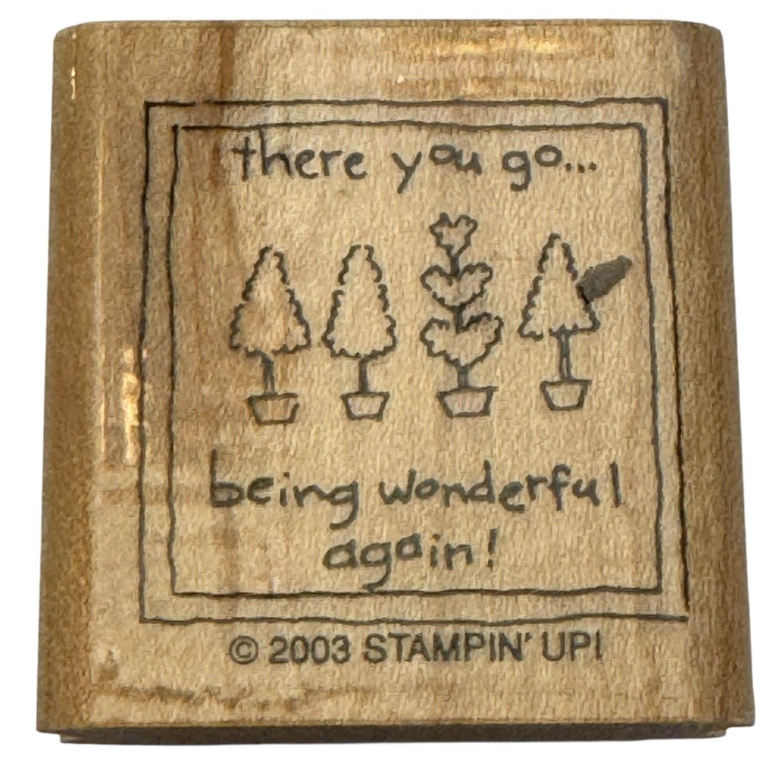 Stampin up Topiary Rubber Stamp: Wonderful Again, Card Making - Etsy