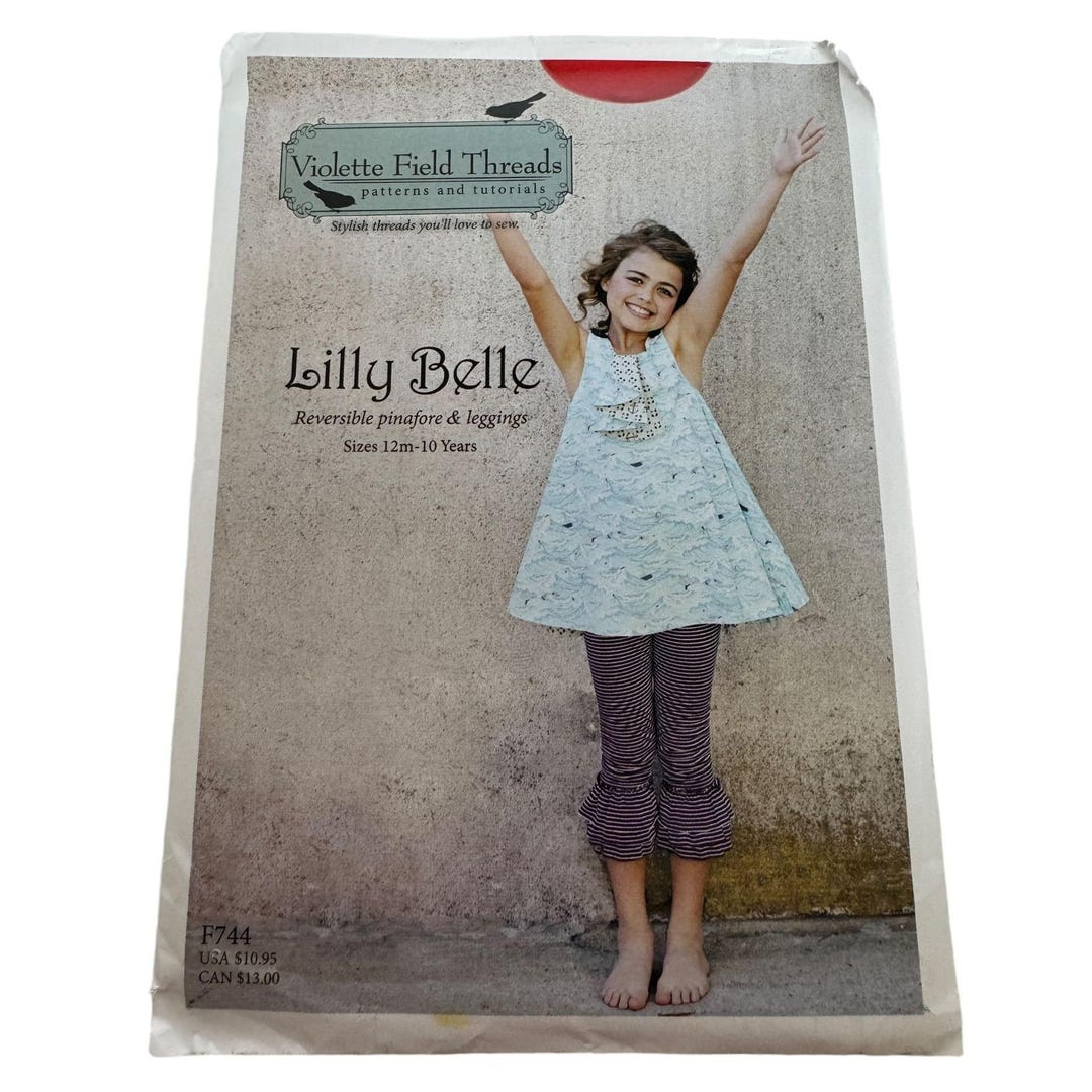 Violette Field Threads Sewing Pattern F744 Lilly Belle Pinafore ...