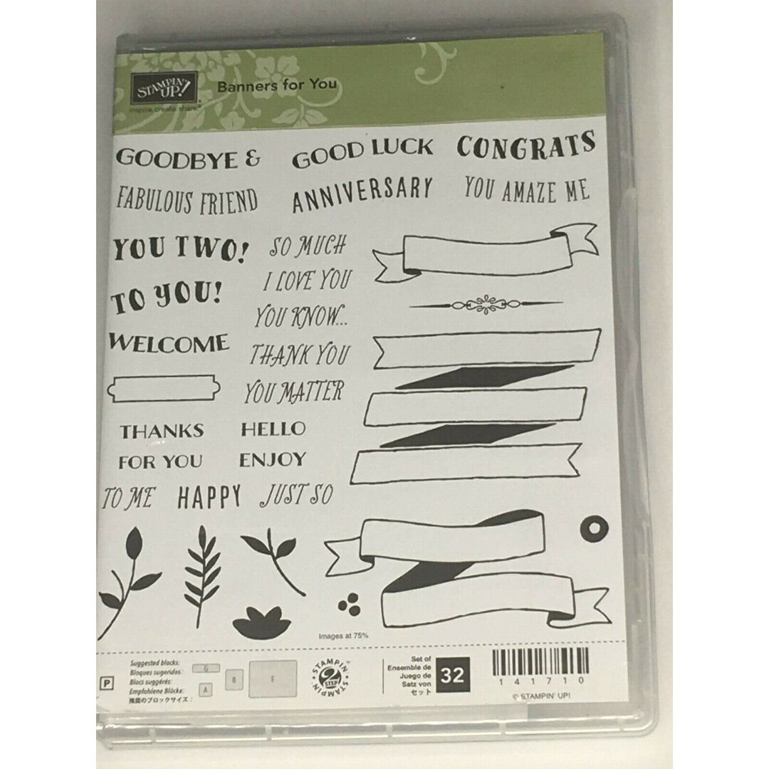 Stampin up Banners for You Stamp Bunches of Banners Framelits Dies ...