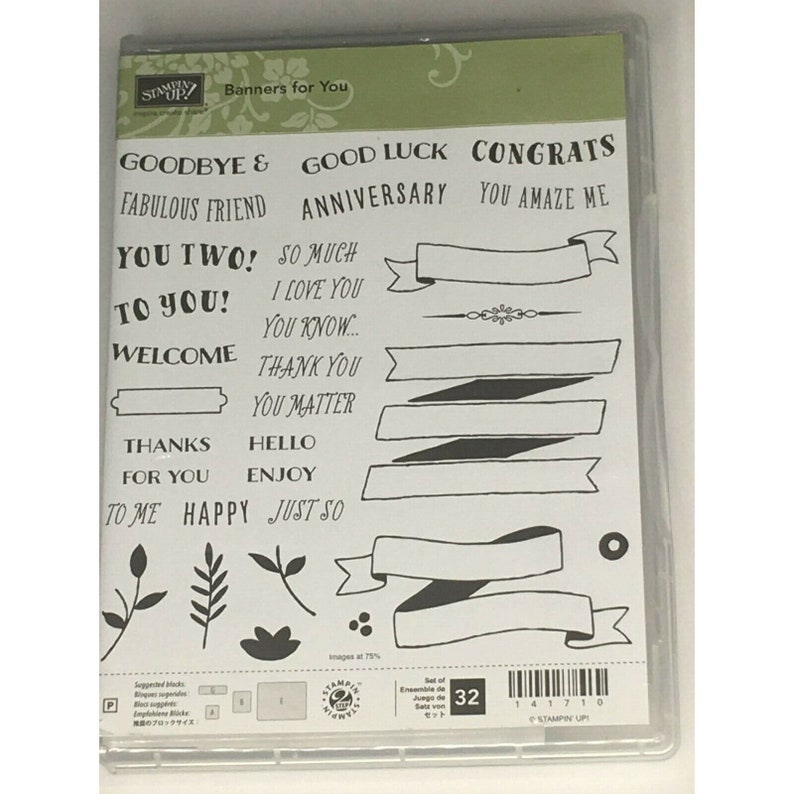 Stampin up Banners for You Stamp Bunches of Banners Framelits Dies ...