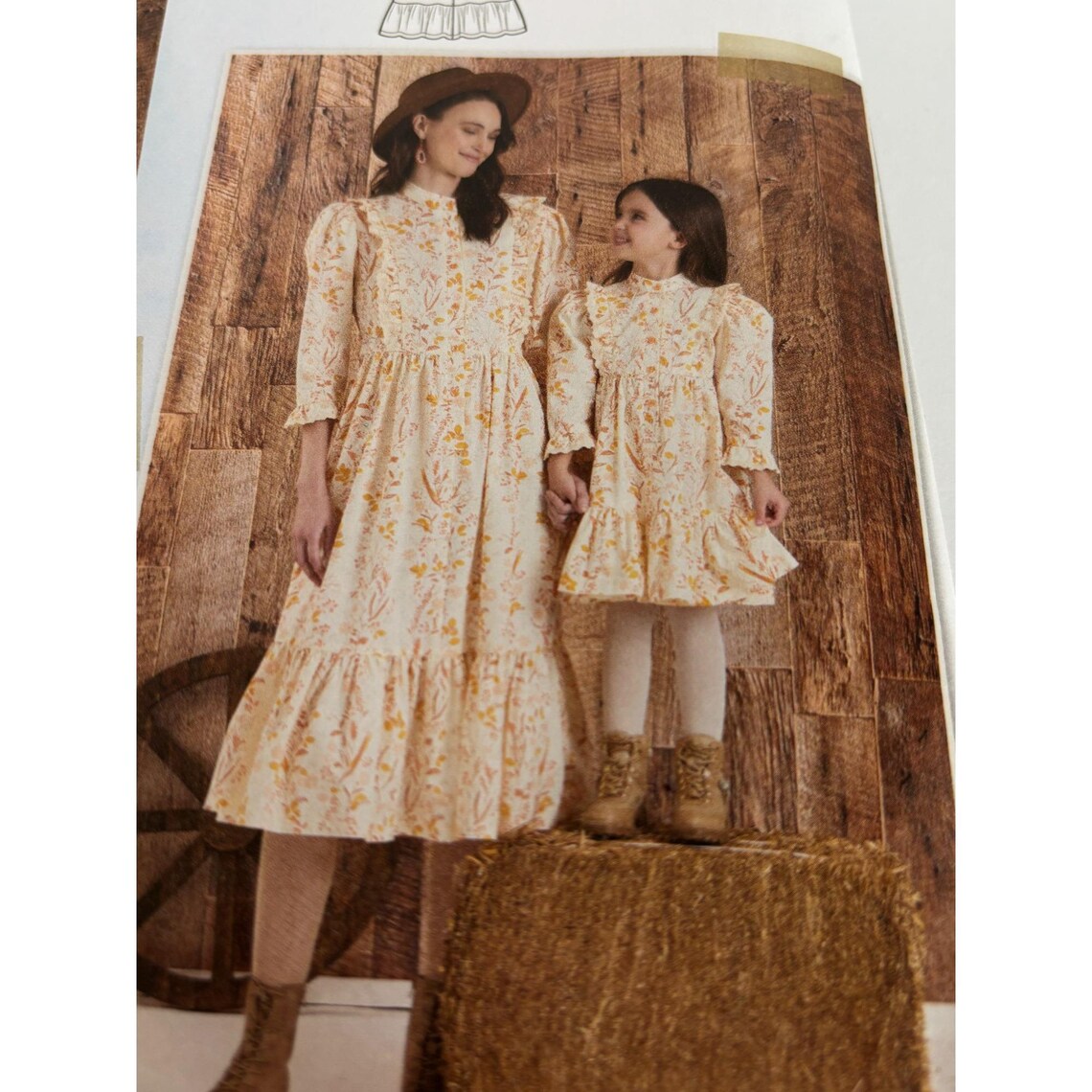 Simplicity Sewing Pattern S9653 the Prairie Dress Mother Daughter Girls ...