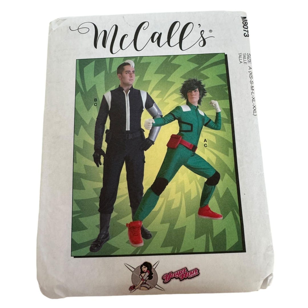 Mccalls Sewing Pattern M8073 Unisex Hero Halloween Costume XS-XXL Anime ...
