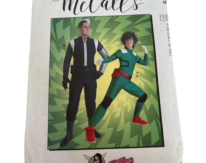 Mccalls Sewing Pattern M8073 Unisex Hero Halloween Costume XS-XXL Anime ...