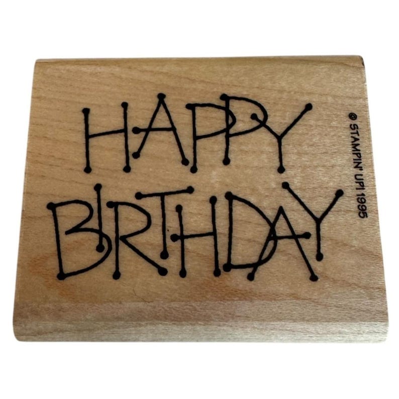 Stampin up Rubber Stamp Happy Birthday Card Making Words Words ...