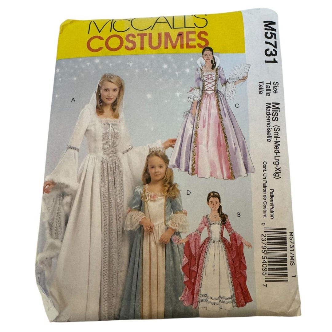Mccalls Sewing Pattern Costumes Pattern M5731 Medieval Renaissance Gown ...