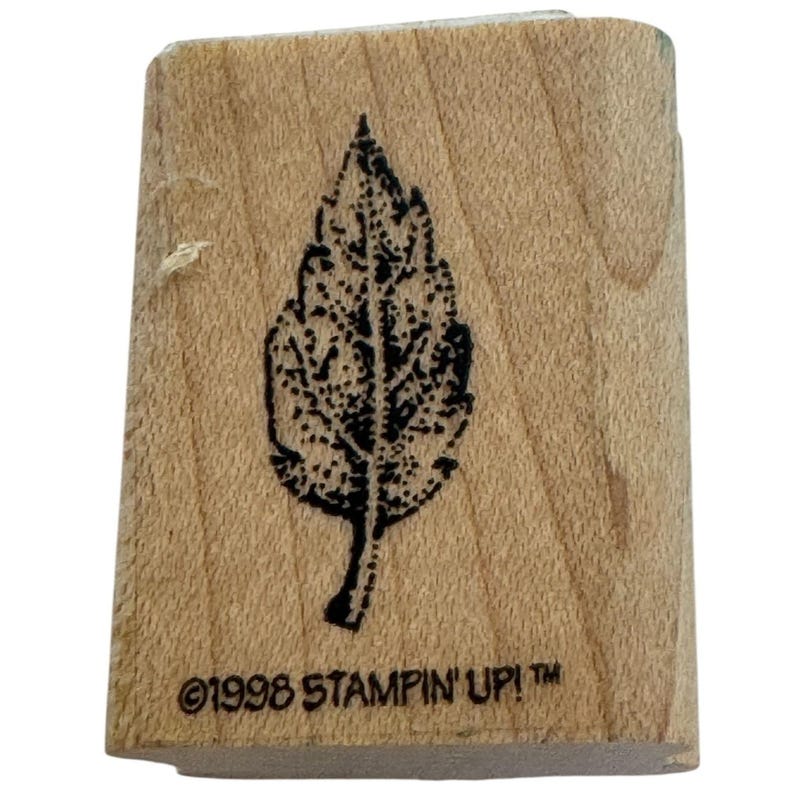 Leaf Rubber Stamp - Etsy