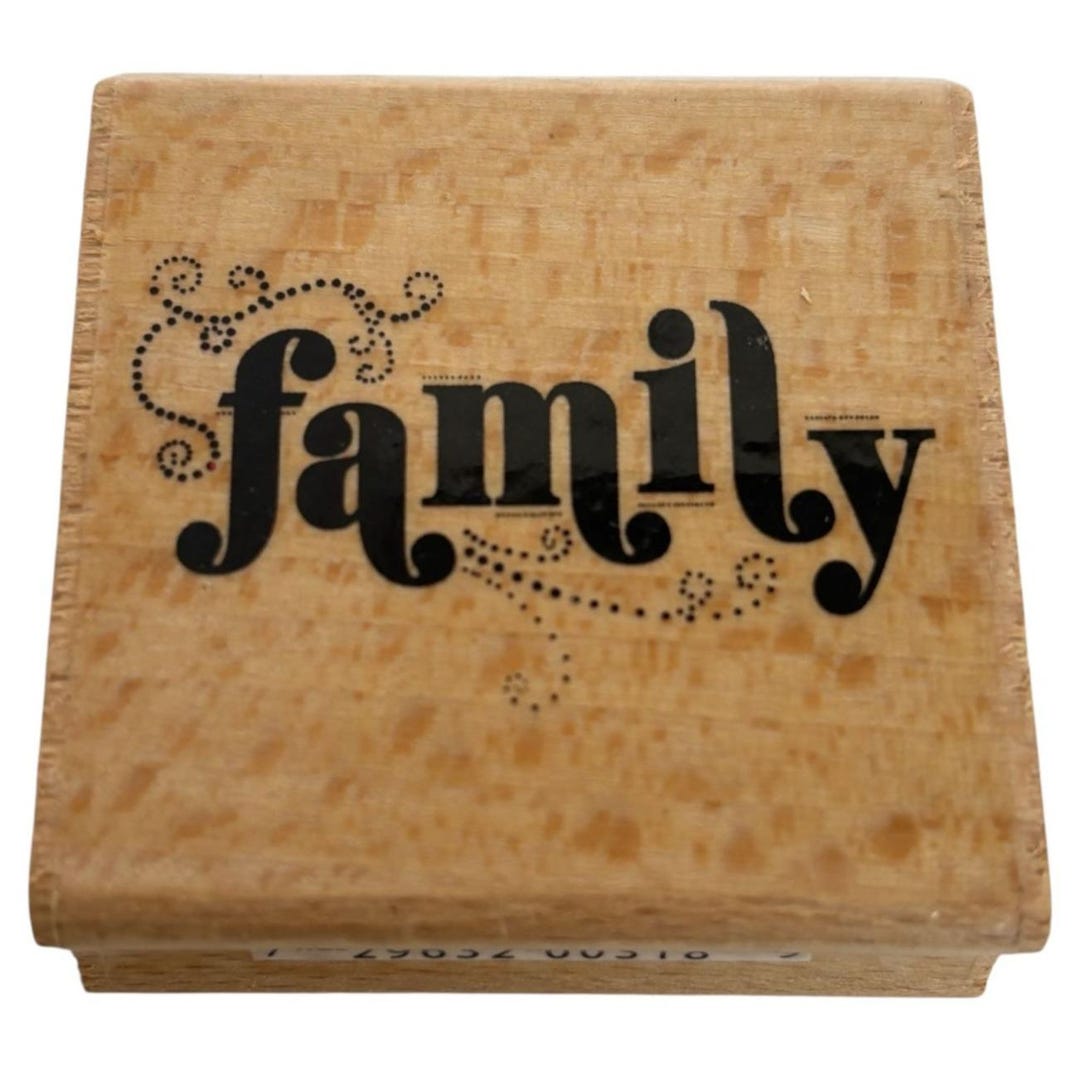 Hampton Art Rubber Stamp Family Tree Word Card Making Paper Crafting ...