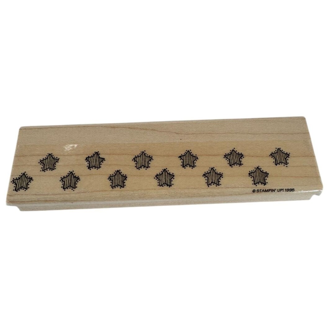 Stampin up Rubber Stamp Star Pattern Design Background Border Card ...