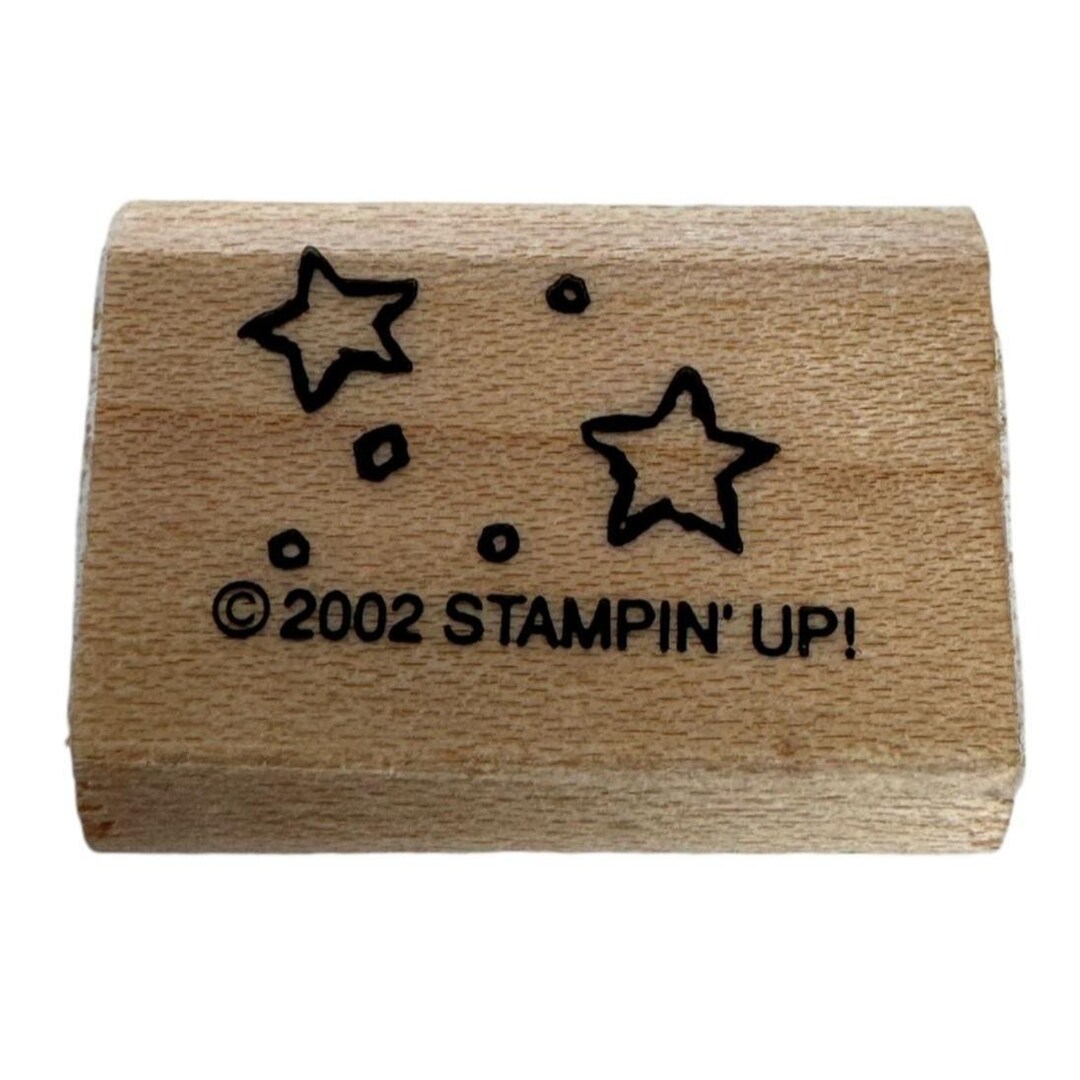 Stampin up Rubber Stamp Adorable Stars and Dots Design Starry Night ...