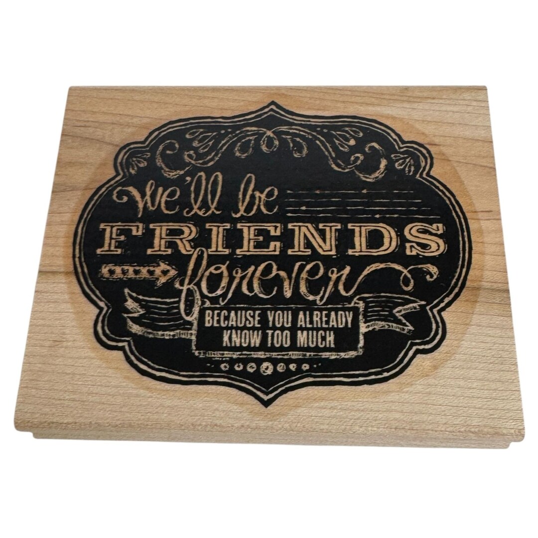 Stampin up Rubber Stamp Friendship Card Making Words Funny Friends Know ...