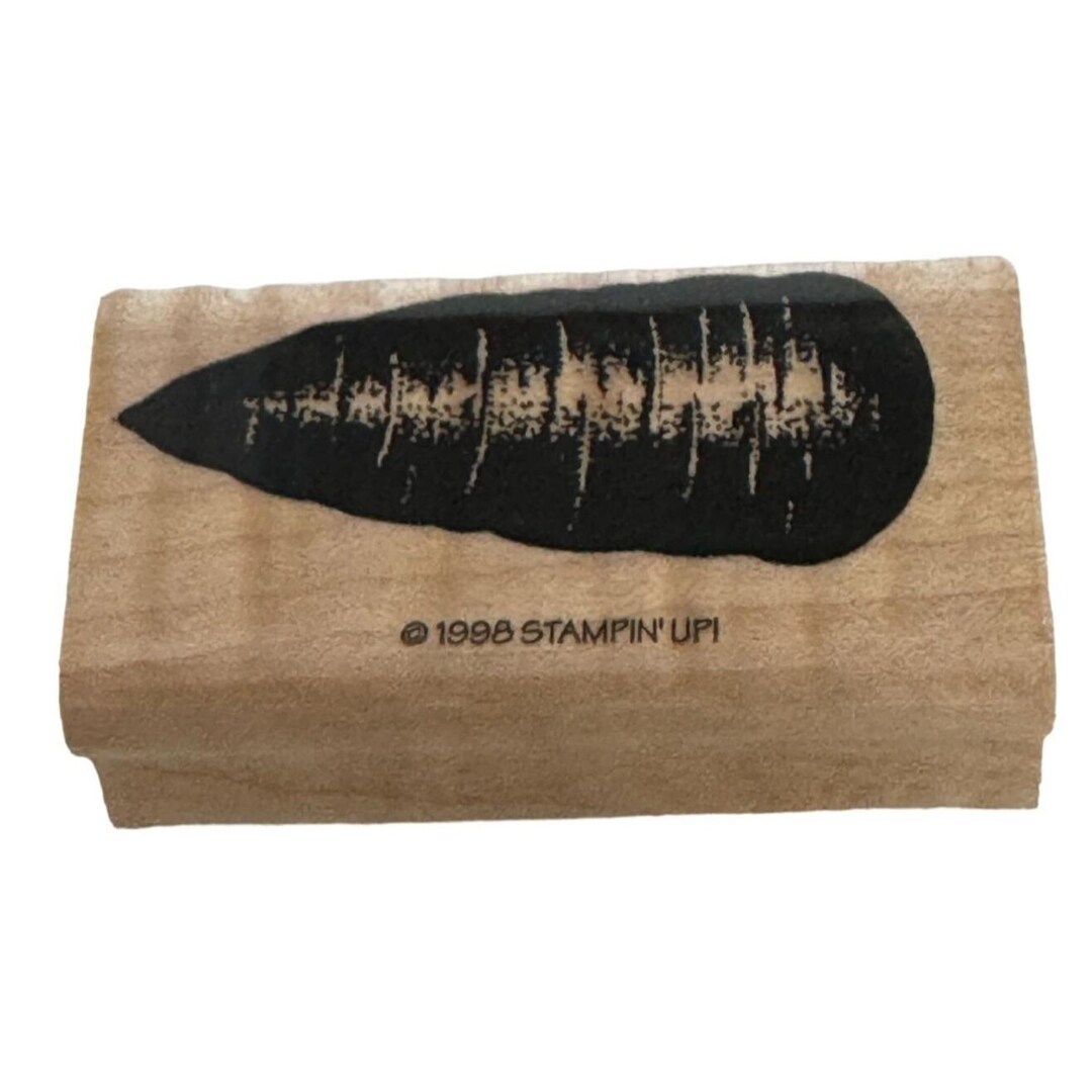 Stampin up Wood Mounted Rubber Stamp Carrot Vegetable Garden Food Card ...
