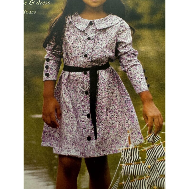 Violette Field Threads Sewing Pattern F747 Josephine Pintucked Blouse Dress UC - Etsy