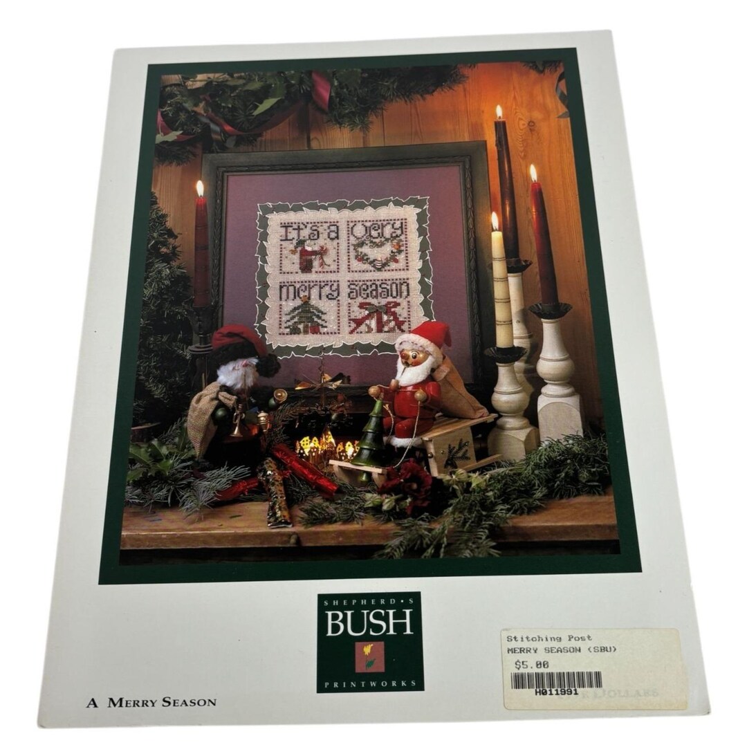 Shepherds Bush Cross Stitch Pattern A Merry Season Christmas Holidays ...
