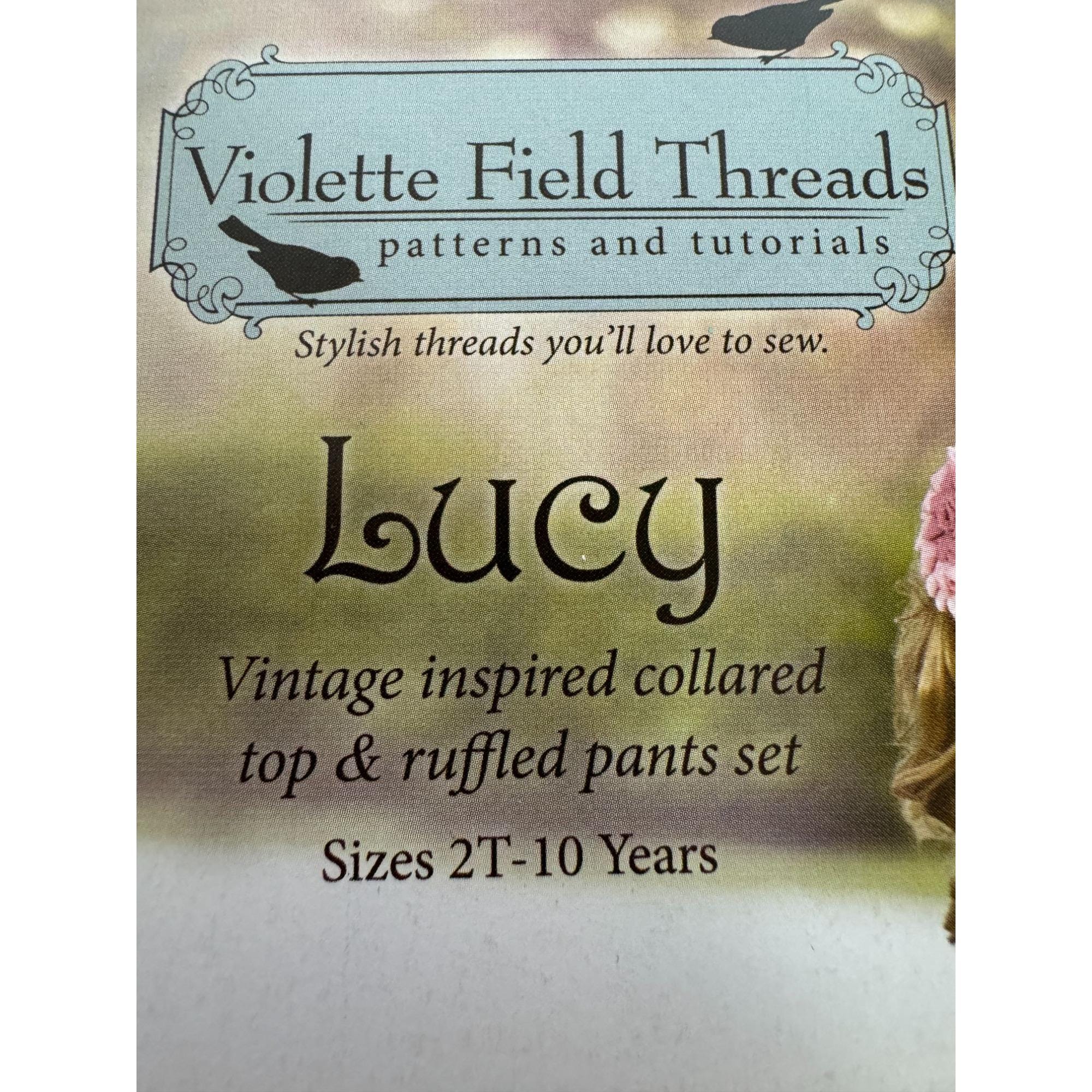 Violette Field Threads Sewing Pattern F754 Lucy Collared Top Ruffled ...