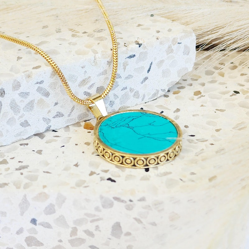 Turquoise Pendant - Etsy