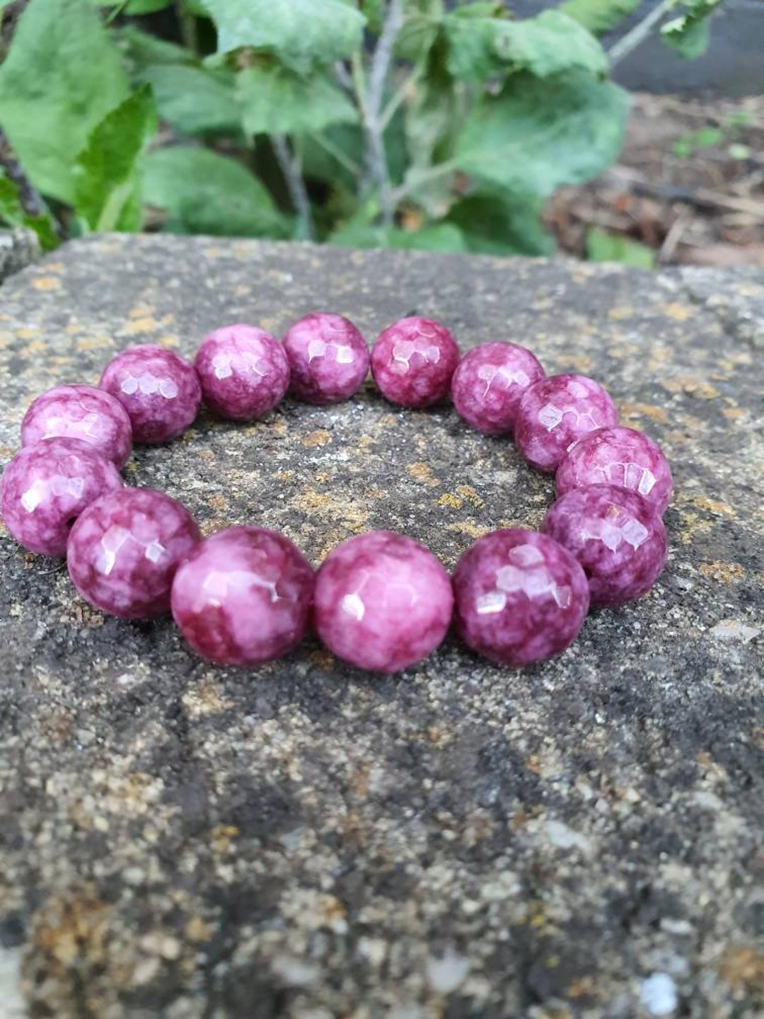 Natural Ruby Bead Bracelet,genuine Gem,gemstone,ruby Ruby Jewellery ...
