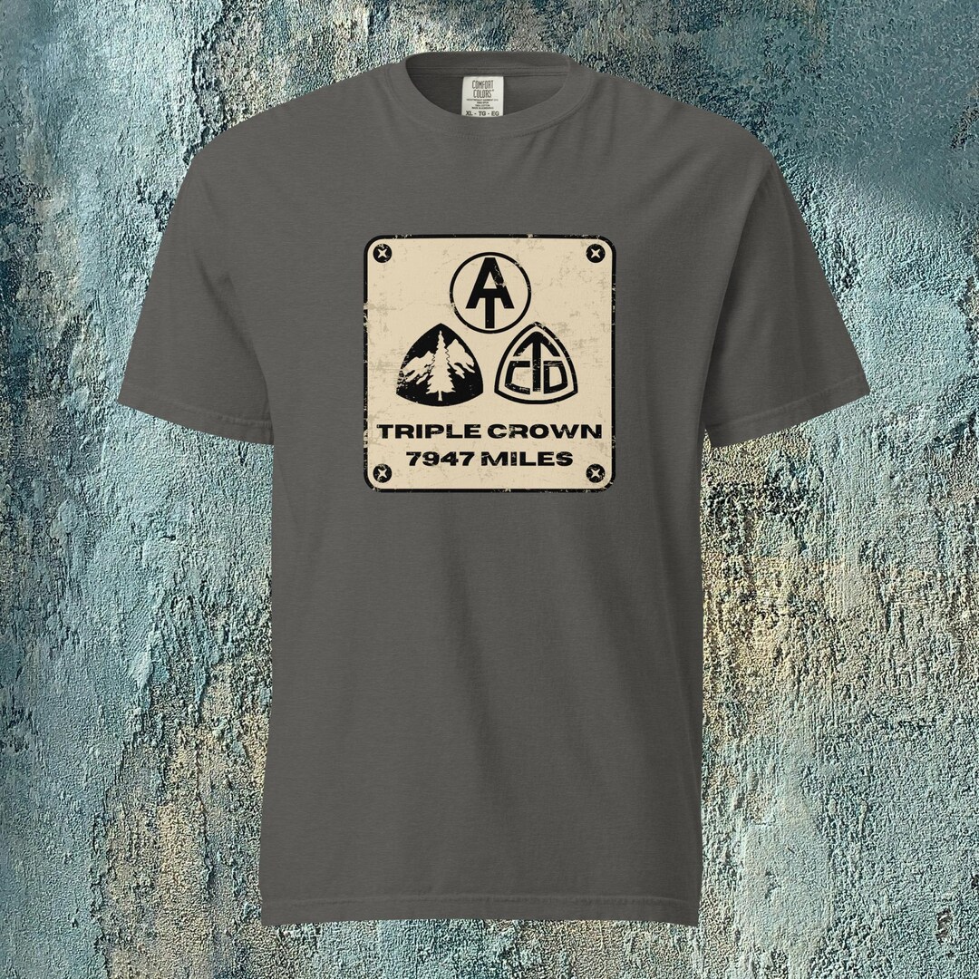 Triple Crown Hiking Trail Marker AT, CDT, PCT Trail, Comfort Colors T ...