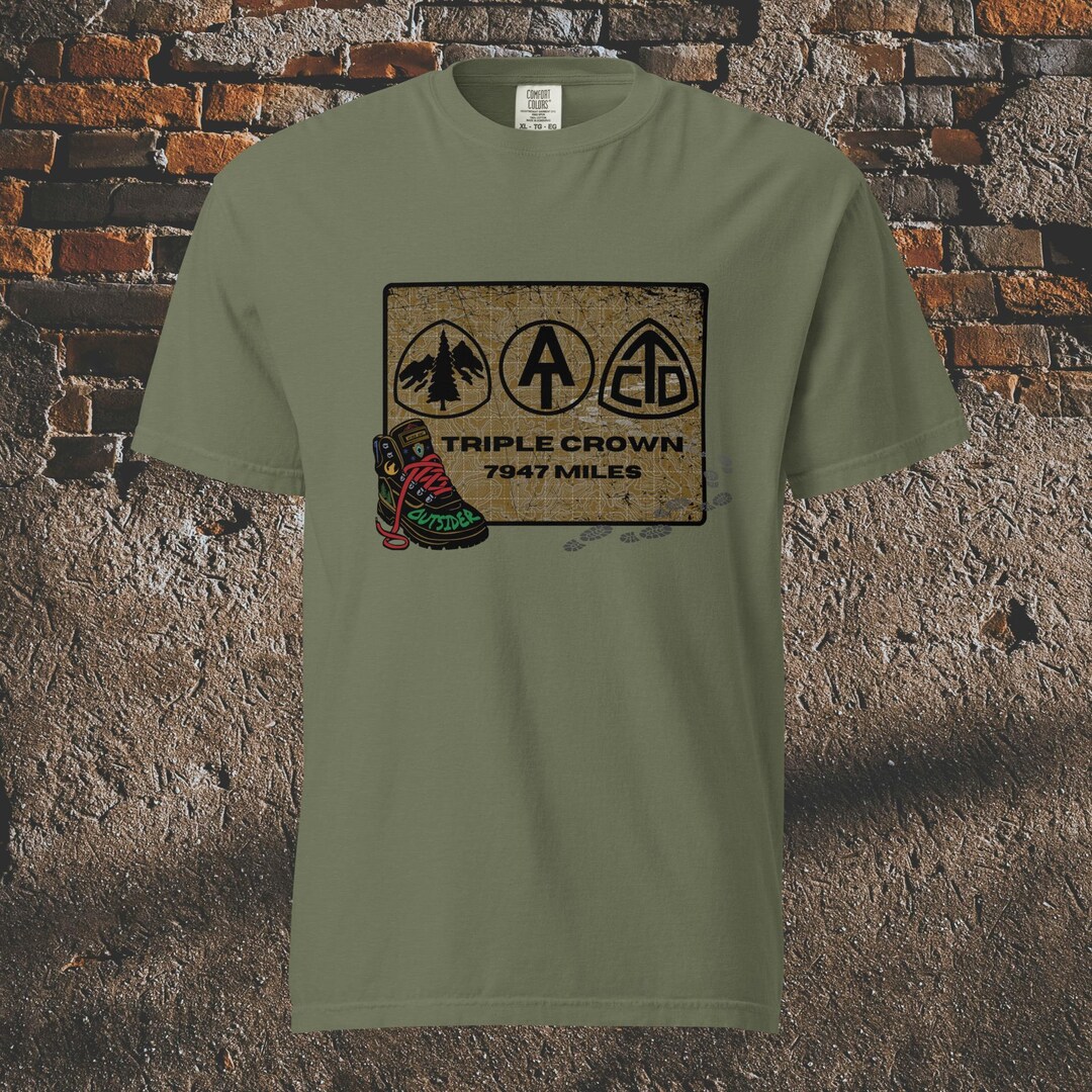 Triple Crown Hiking AT, CDT, PCT Trail, Comfort Colors T-shirt - Etsy