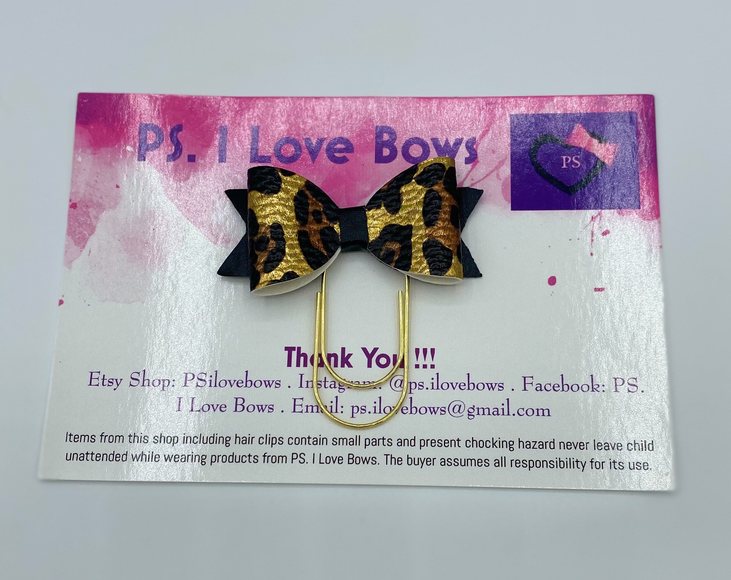 Paper & Party Supplies Paper Bow Planner Paper Clip Bow clip Bow ...