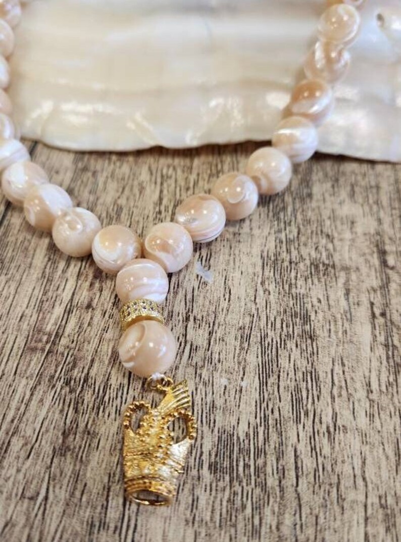 Mother of Pearl Tasbih Ismaili Taj Tasbih Caramel Color - Etsy