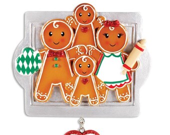 Custom Personalized Gingerbread House Family of 11 Ornament Gingerbread ...