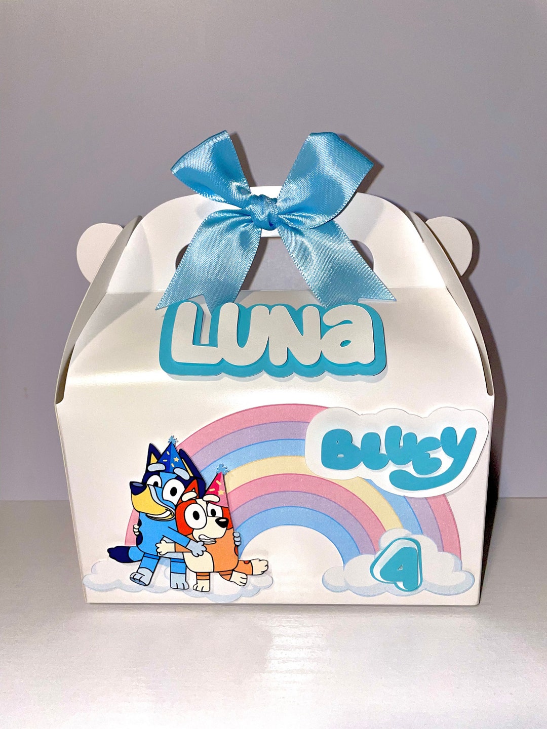 Bluey & Bingo Party Favor Box / Custom Party Box / Bluey Gable Box ...
