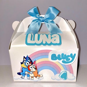 Bluey & Bingo Party Favor Box / Custom Party Box / Bluey Gable Box ...