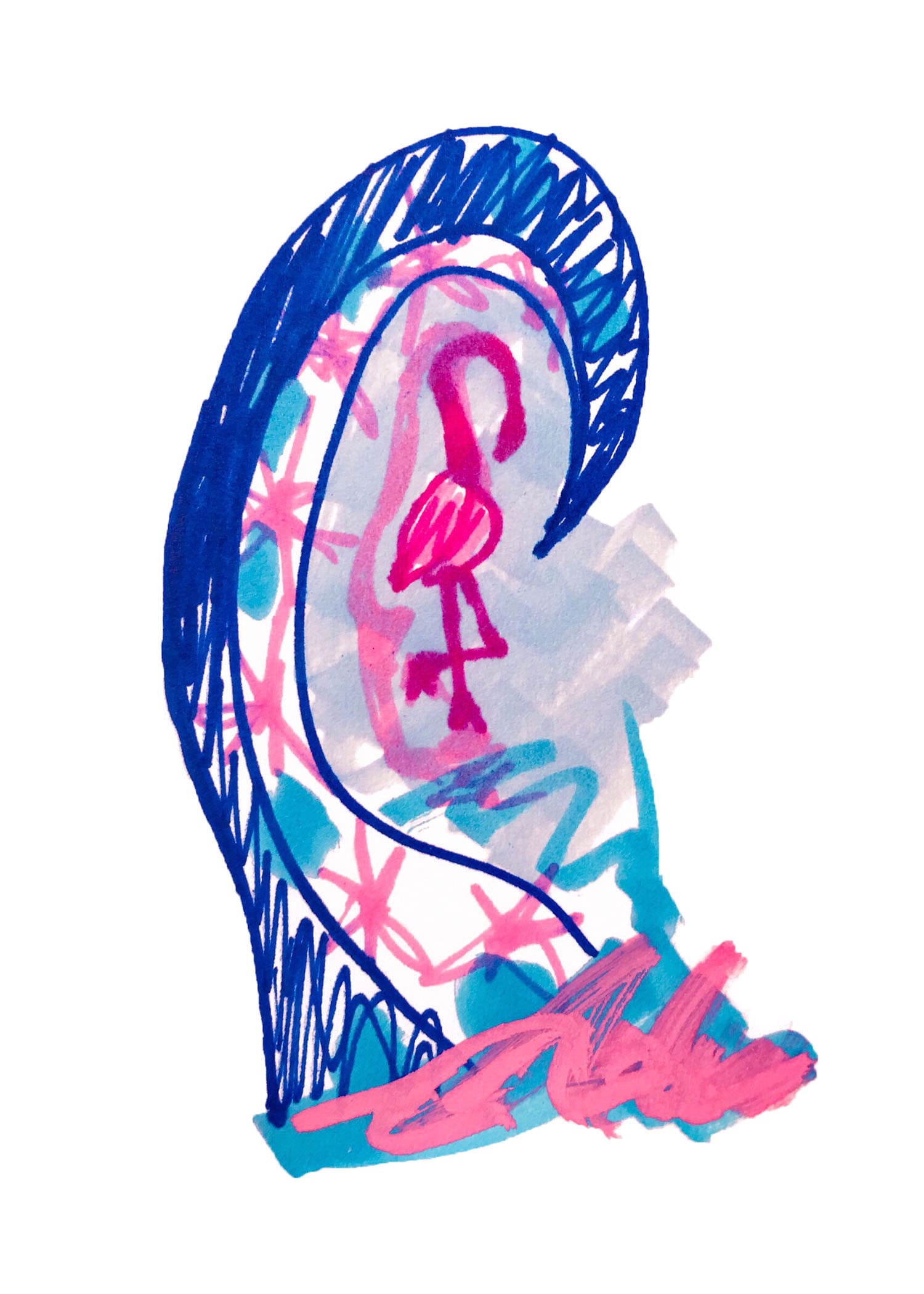 Tarjeta de felicitación de flamenco | Etsy