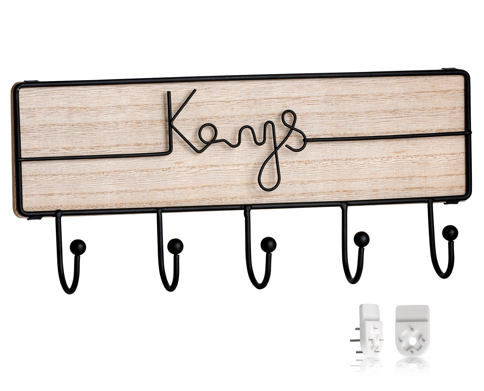 Key Hooks Organizer Wall Décor Keys Holder Door / Wall Mount for Modern ...