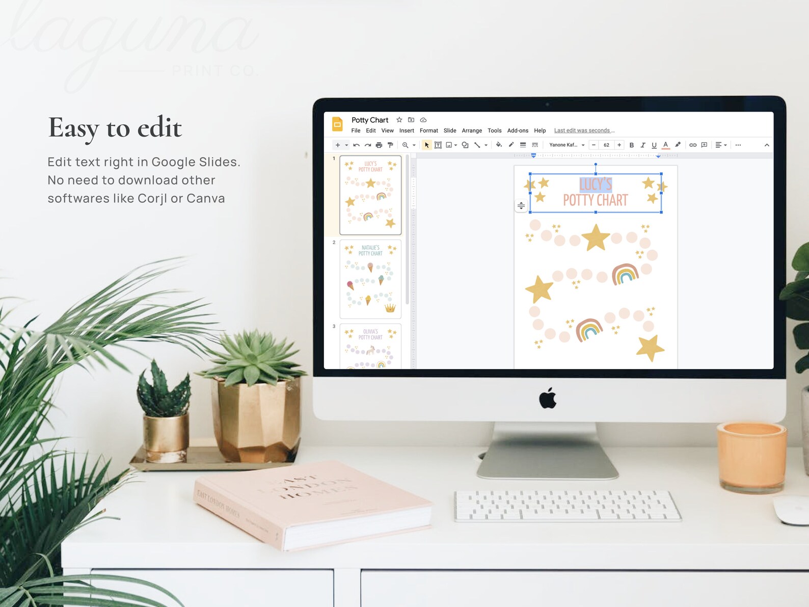 Editable Ice Cream Potty Chart | Potty Training Chart | Custom Sticker ...