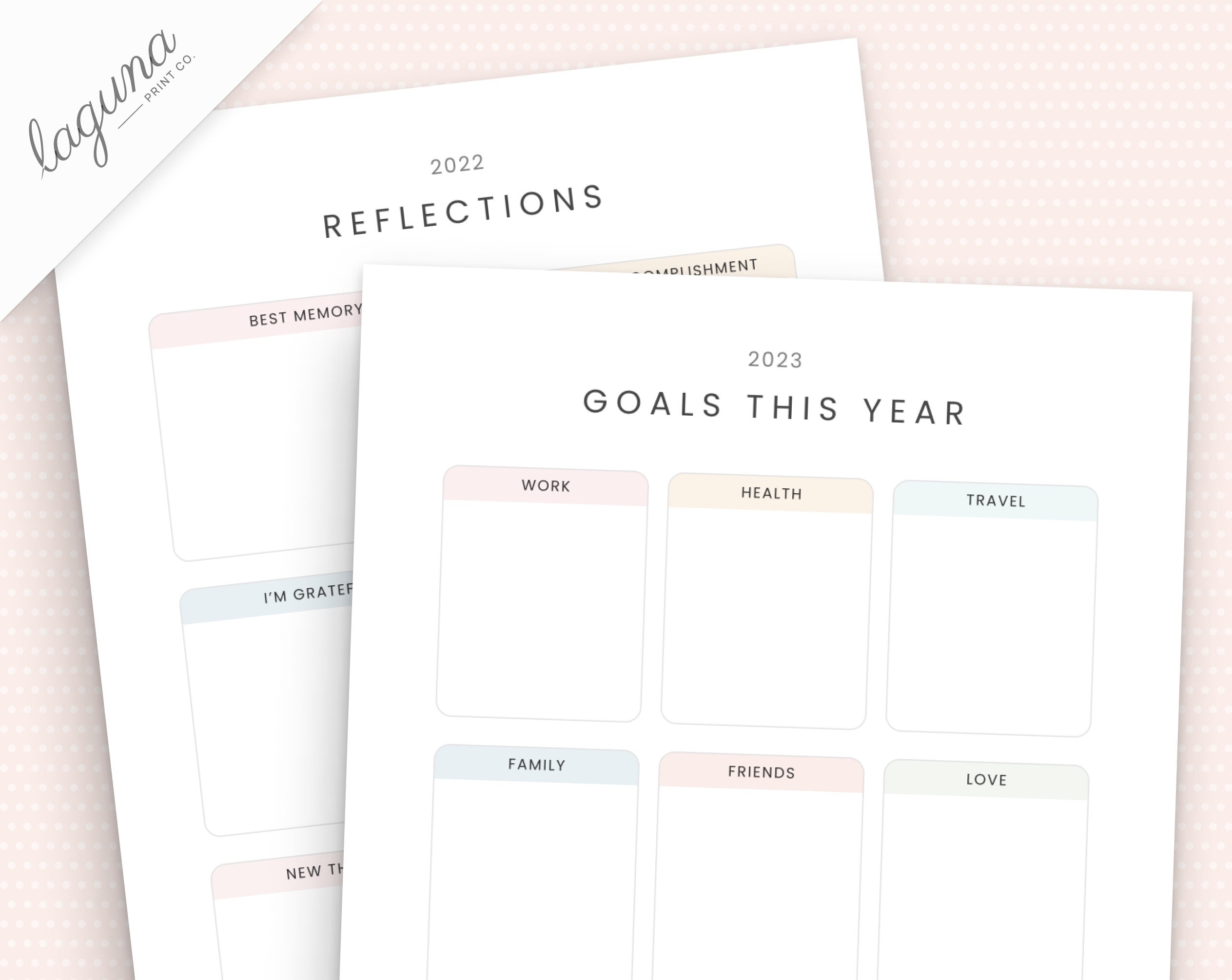 2023 New Years Resolutions Printable Goals List PDF Download New Year's ...