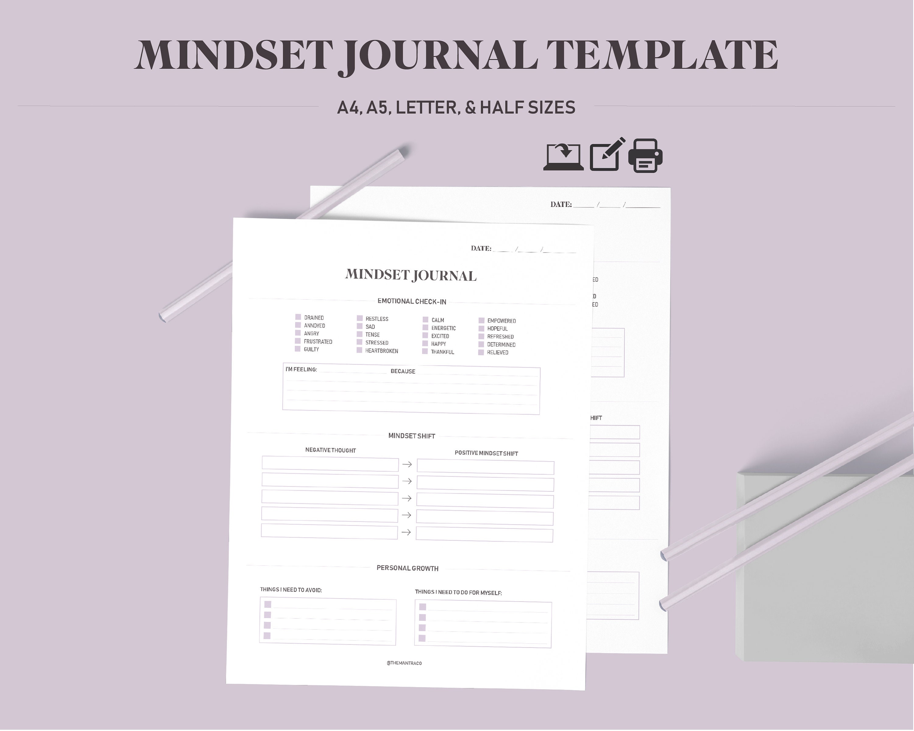 Mindset Works Reflection Chart
