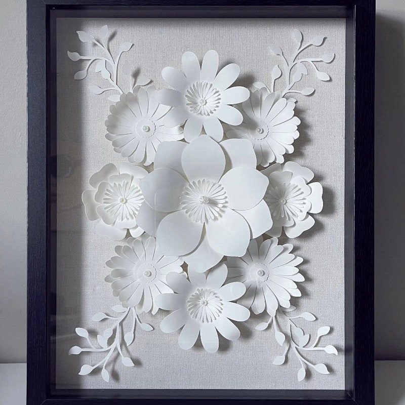 Paper Flower Frame - Etsy