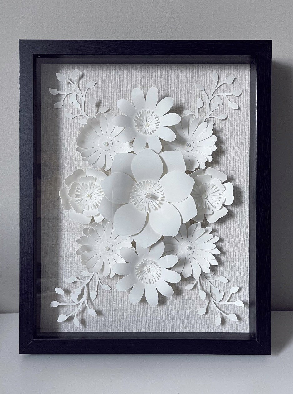 11x14 Paper Flower Frame - Etsy
