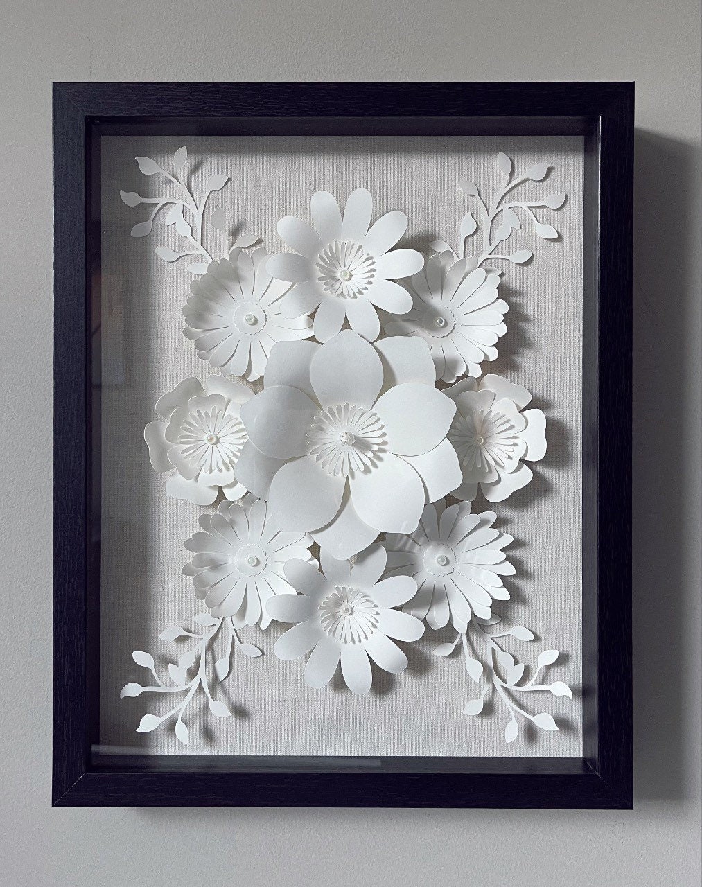 11x14 Paper Flower Frame - Etsy