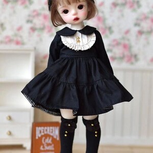 BJD Clothes Yosd Daily Dress headdress socks for 1/6 BJD Doll Outfit ...