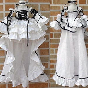 BJD Clothes SD Doll Clothes 1/3 1/4 1/6 Black Dress Hairband & Neck ...