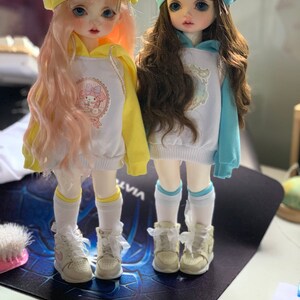 Yosd Cartoon Hoodie & Pumpkin Hat for 1/6 BJD Doll Clothes Neo Blythe ...